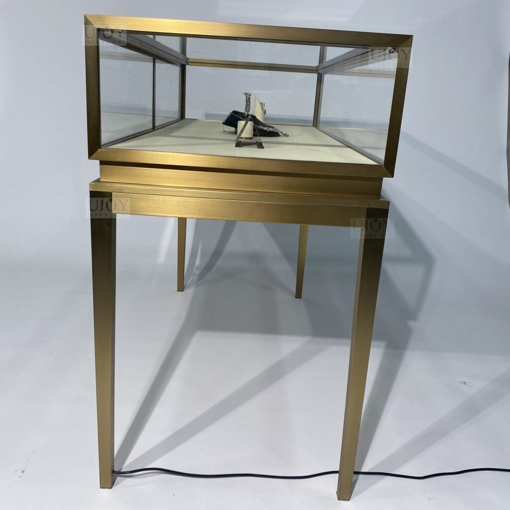 Lockable jewelry showcase with lighting UD001 | Jewelry Showcase ...